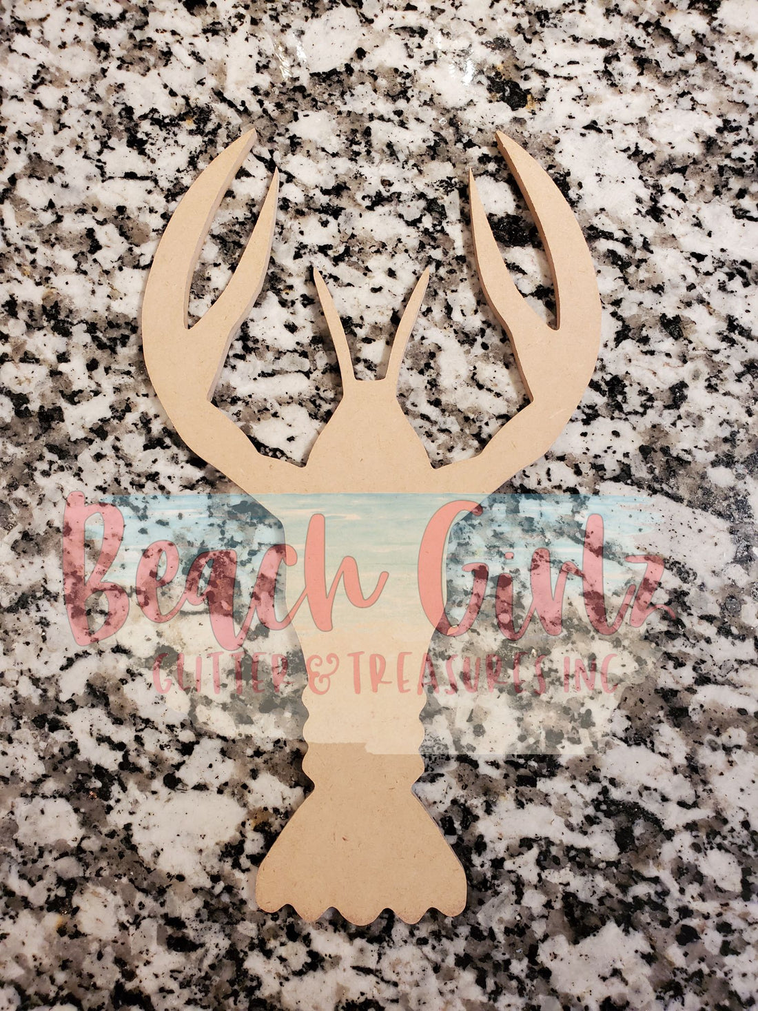 Crawfish-12" wooden cutout – Beach Girlz Glitter & Treasures Inc