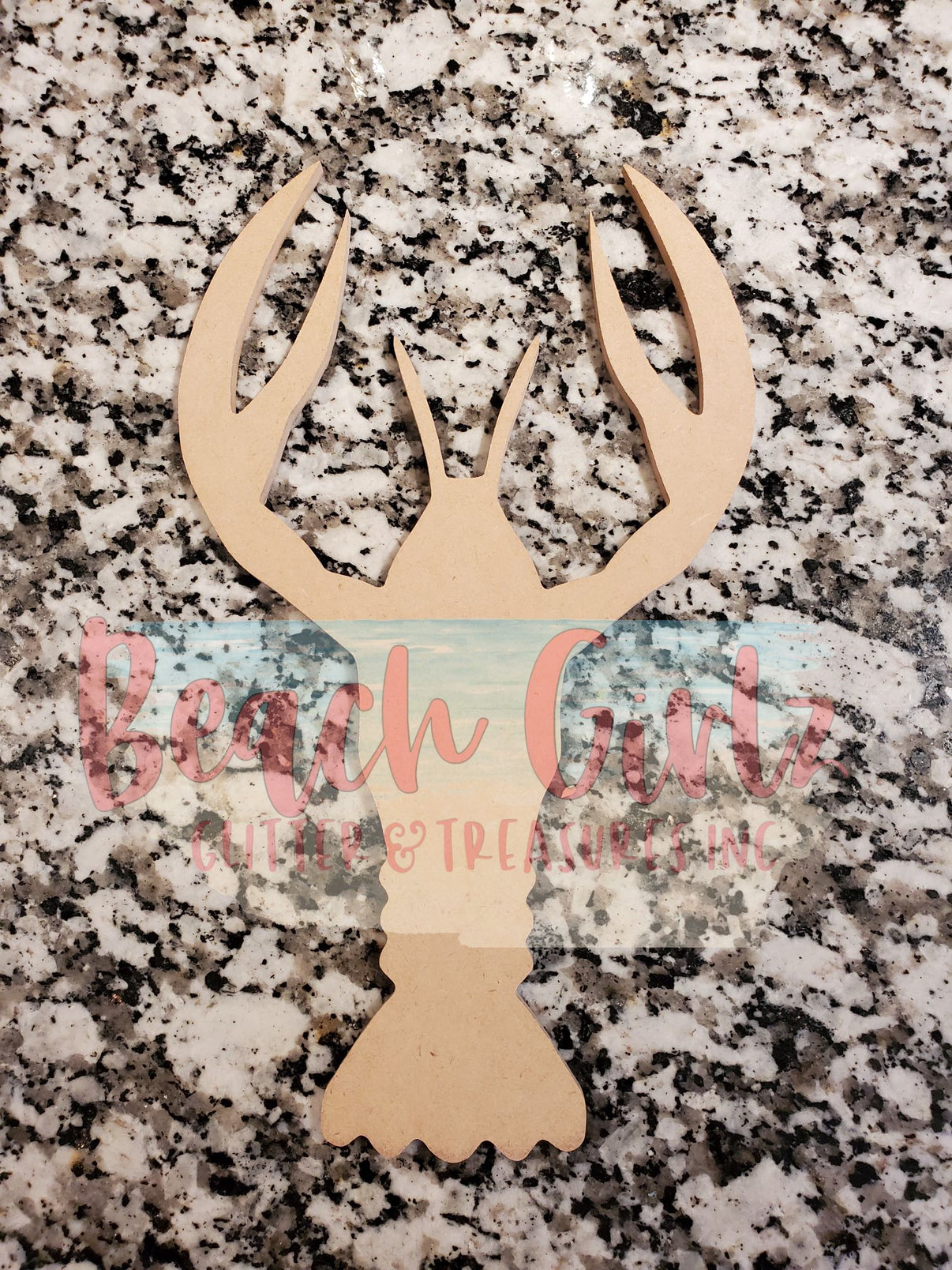 Crawfish-12" wooden cutout – Beach Girlz Glitter & Treasures Inc